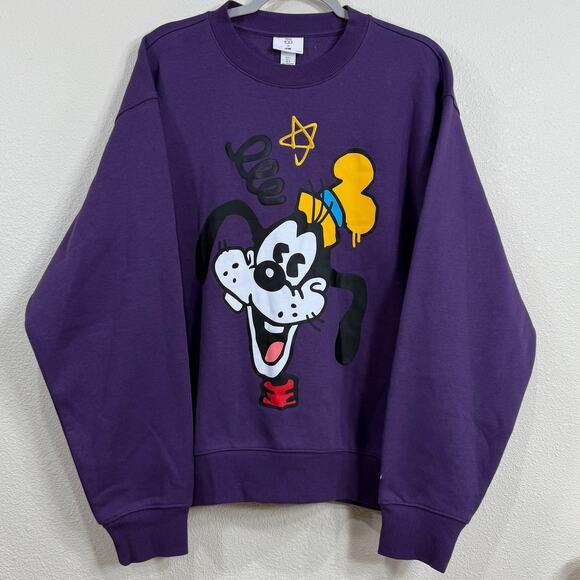 Disney | Shirts | Disney 0 X Hm X Trevor Andrew Purple Goofy Loose Fit ...